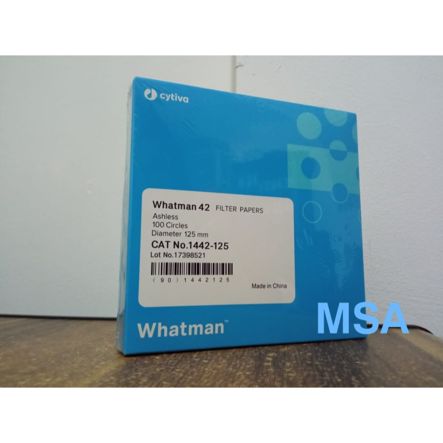 Jual Kertas Saring WHATMAN 1442-125 Filter Paper no 42 diameter 125 mm ...