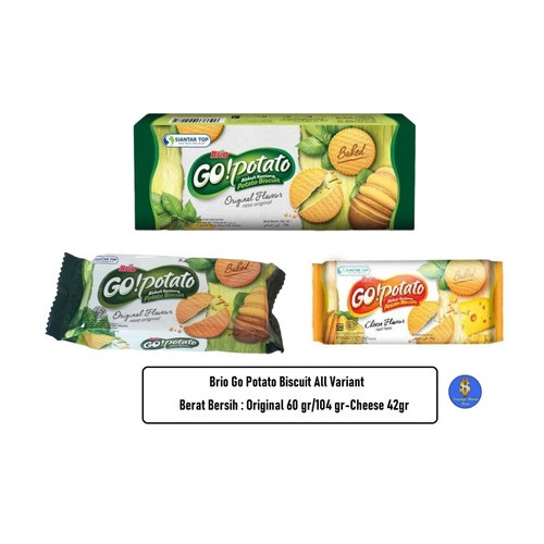 Jual Brio Go Potato Biskuit Kentang Potato Biscuit All Variant | Shopee ...