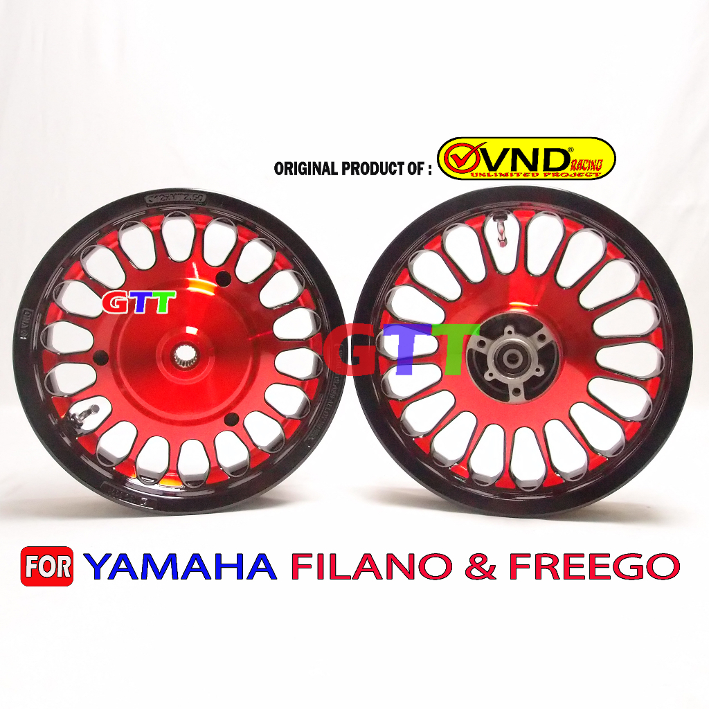Jual VELG ORIGINAL VND ROULLETE YAMAHA GRAND FILANO DAN FREEGO RING 12 | Shopee Indonesia