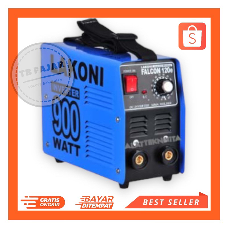 Jual Mesin Las Trafo Listrik Inverter 900 Watt Falcon Lakoni 120E / 120 E | Shopee Indonesia