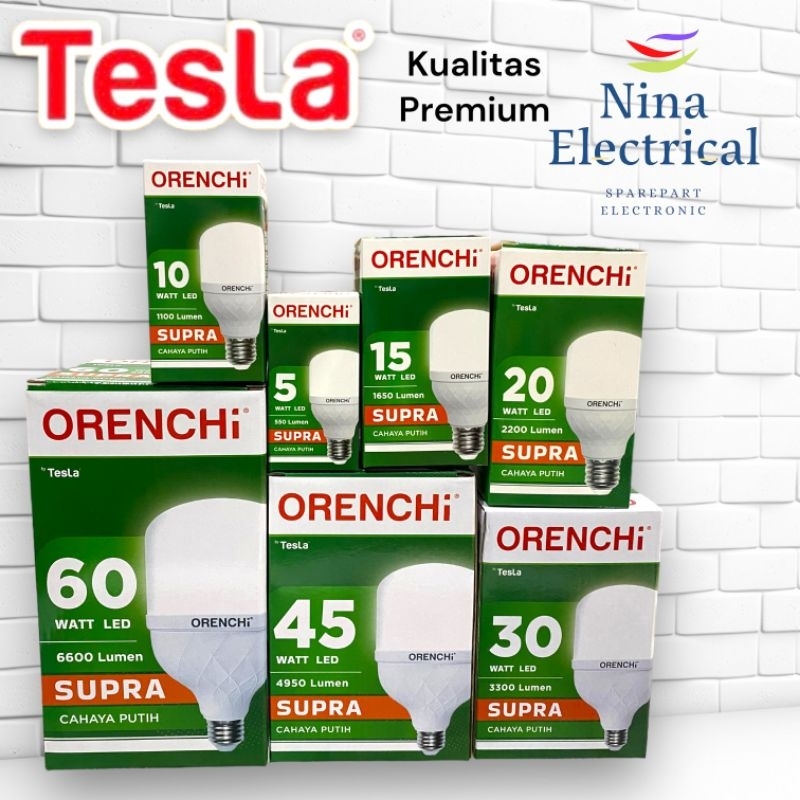 Jual LAMPU LED ORENCHI SUPRA WATT BESAR CAHAYA PUTIH PREMIUM (TERANGNYA ...