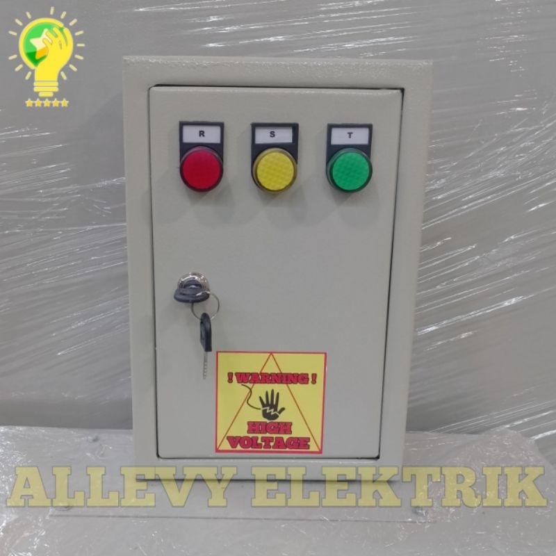 Jual BOX PANEL INDOOR 20X30X12 DILENGKAPI PILOT LAMP RST & REL MCB ...