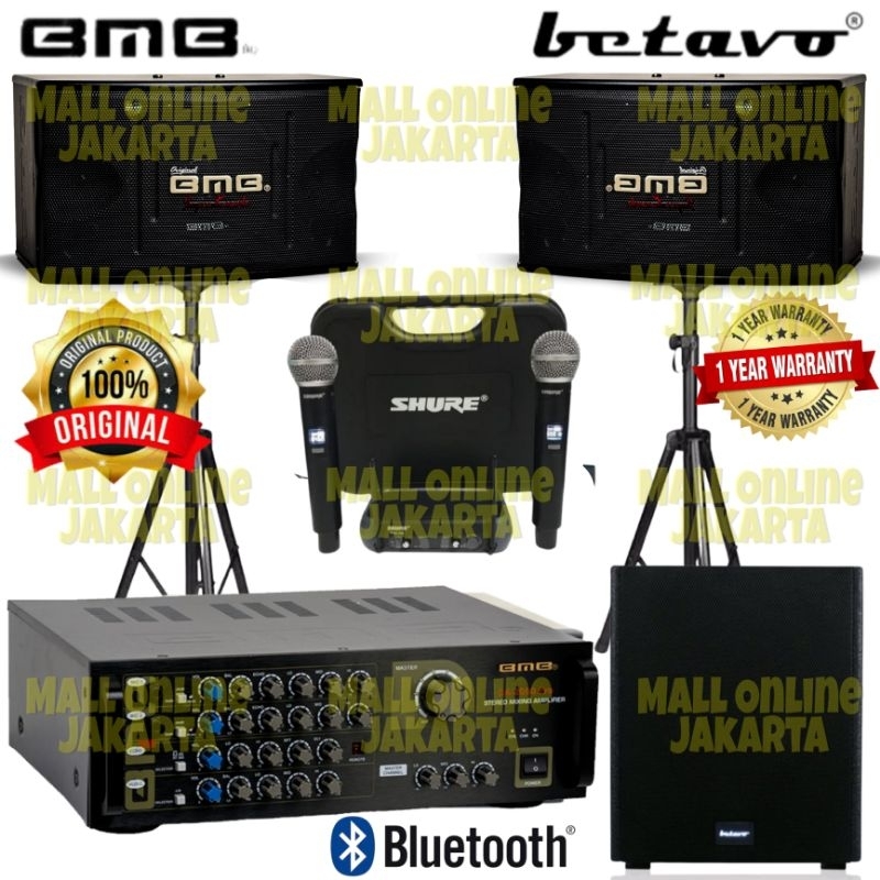 Jual Paket karaoke bmb 15 inch subwoofer aktif 12 inch sound system bmb ...