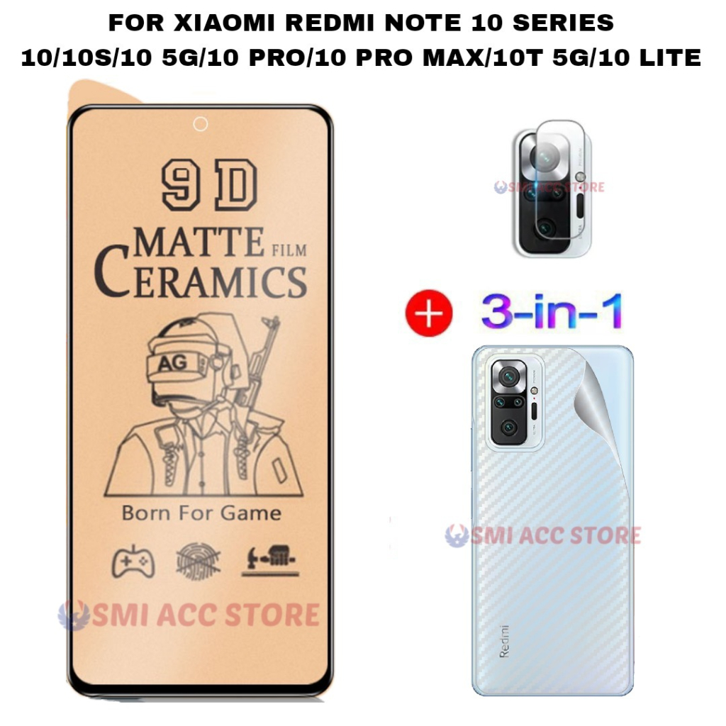 Jual PAKET 3in1 Xiaomi Redmi Note 10 10S 10 5G 10 Pro Tempered Glass ...