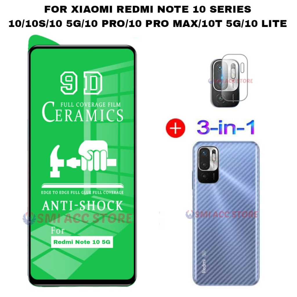 Jual PAKET 3in1 Xiaomi Redmi Note 10 10S 10 5G 10 Pro Tempered Glass ...