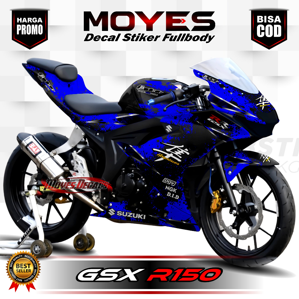Jual Decal GSX R150 Full Body - Stiker GSX R150 Full Body - Dekal GSX ...
