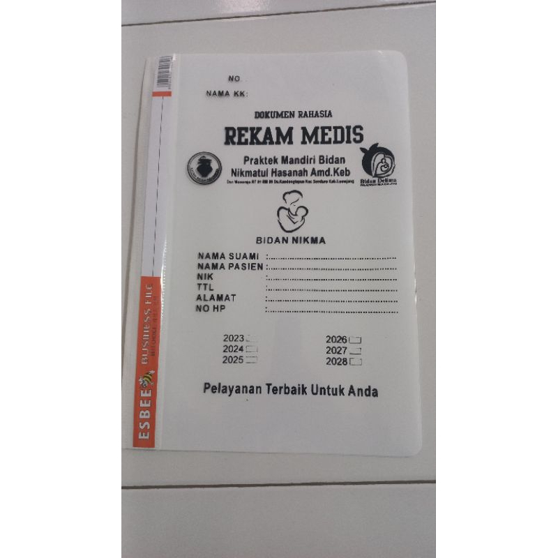 Jual 100 pcs Map Rekam medik Plastik murah/Map Business File Folio F4 ...