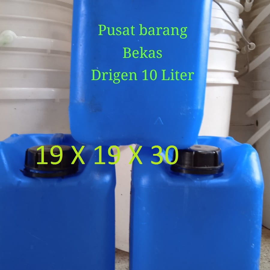 Jual jerigen minyak 10 liter Derigen Drigen Putih 10kg jerigen 10 liter | Shopee Indonesia