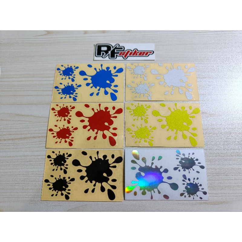 Jual Stiker sticker Bercak warna cutting | Shopee Indonesia