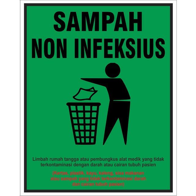 Jual STIKER VINYL SAMPAH INFEKSIUS DAN NON INFEKSIUS (DIJUAL SATUAN ...