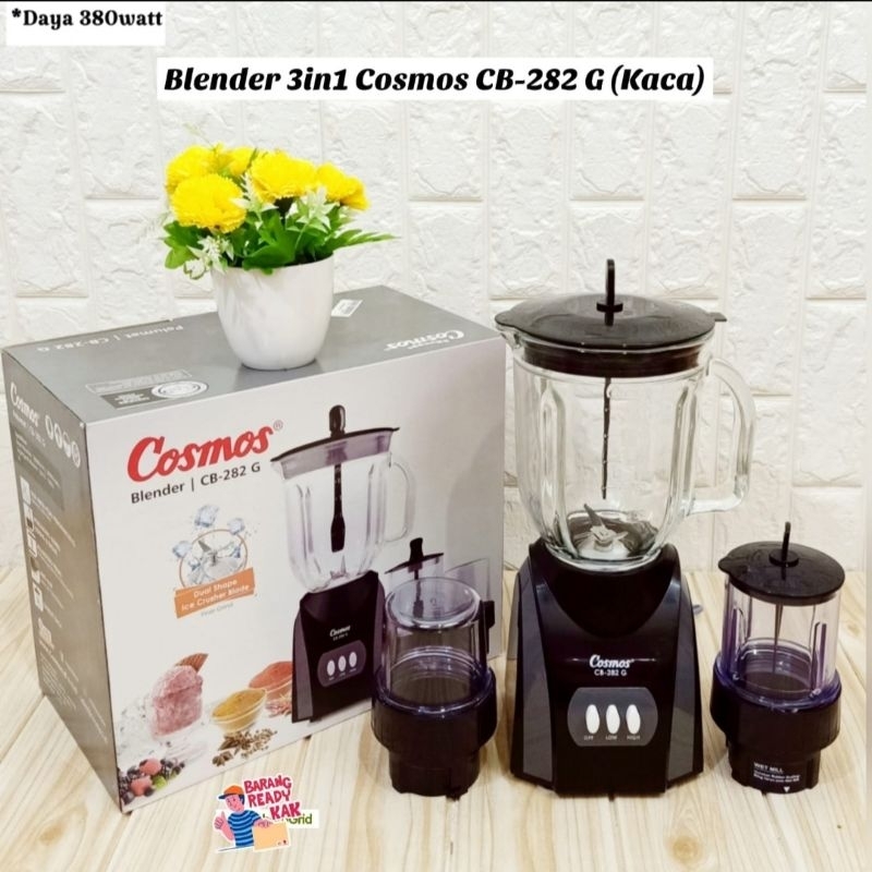 Jual blender cosmos kaca CB 282G / blender 3in1 | Shopee Indonesia