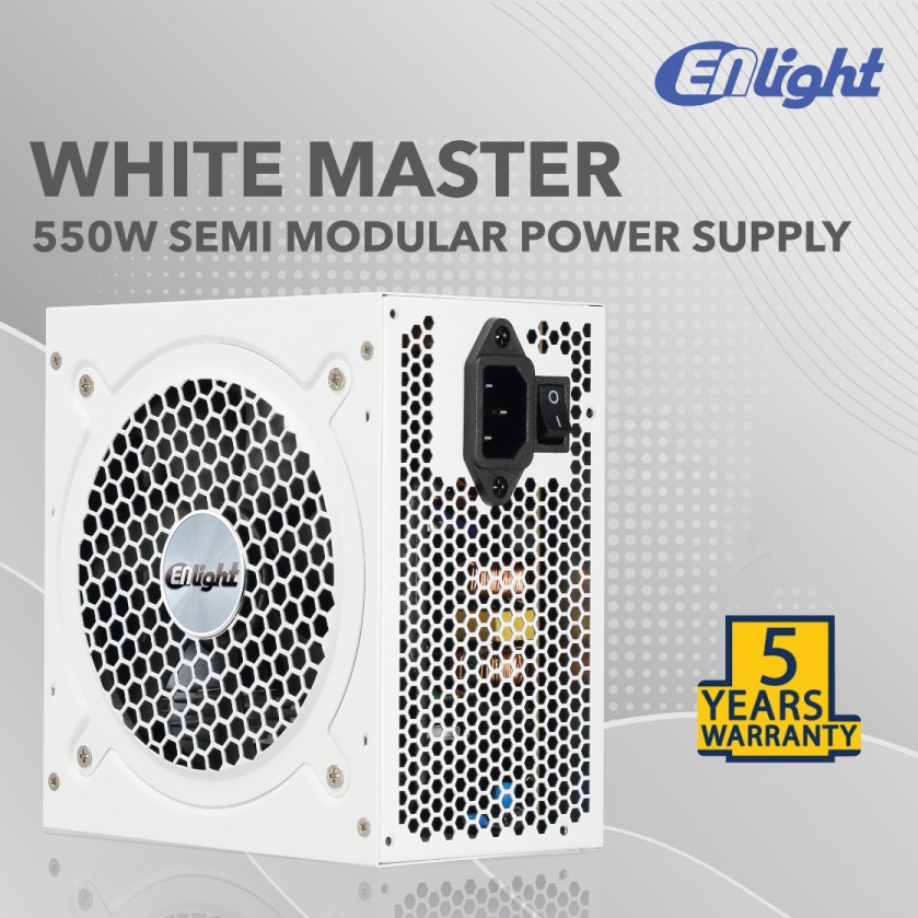 Jual PSU ENLIGHT 550W 80+ BRONZE SEMI MODULAR WHITE EDITION | POWER ...