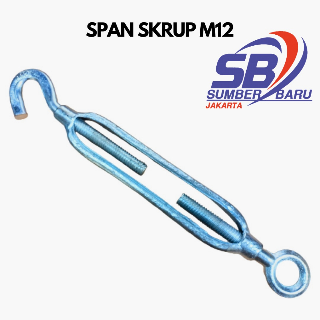 Jual Span Skrup 12mm Jarum Keras M12 Turn Buckle Water Mur Galv Hook ...