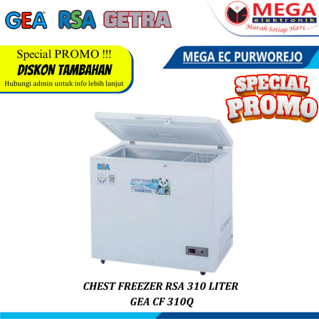 Jual CHEST FREEZER RSA GEA CF 310Q / CF-310Q 310 LITER KOTAK BOX ...
