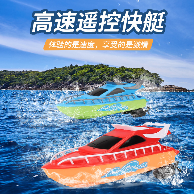 Jual Mainan Kapal Speed Boat Remote Control Perahu Remot Air | Shopee ...