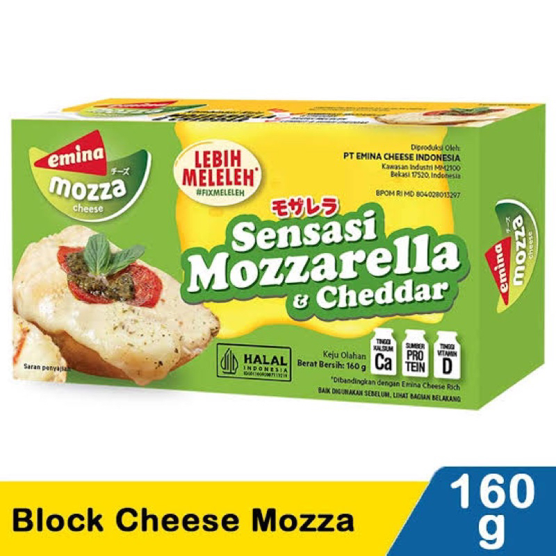 Jual Emina Block Cheese Mozza 160 Gram | Shopee Indonesia