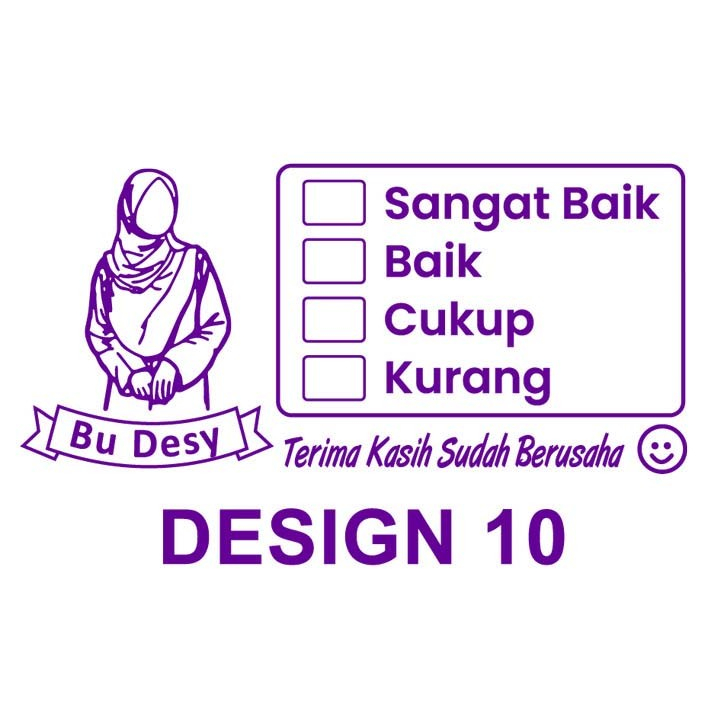 Jual Stempel Guru/stempel nilai / Penilaian / Koreksi / Checked ...