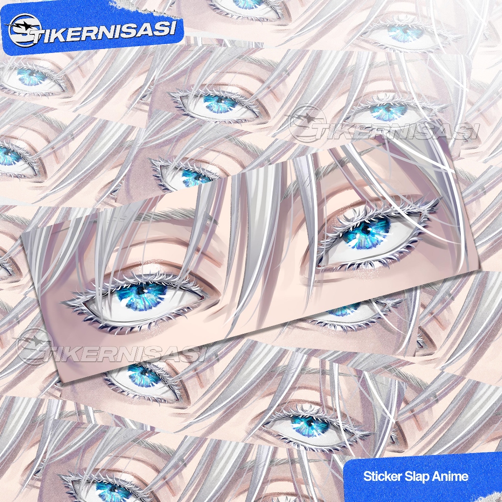 Jual Stiker Slap Anime JJK Gojo Eye | Shopee Indonesia