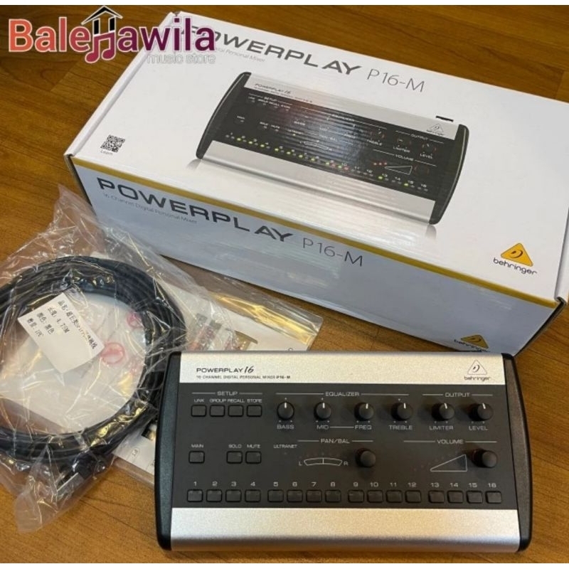 Jual Power Play Behringer P16M P 16 M 16 Channel Digital Personal Mixer ...