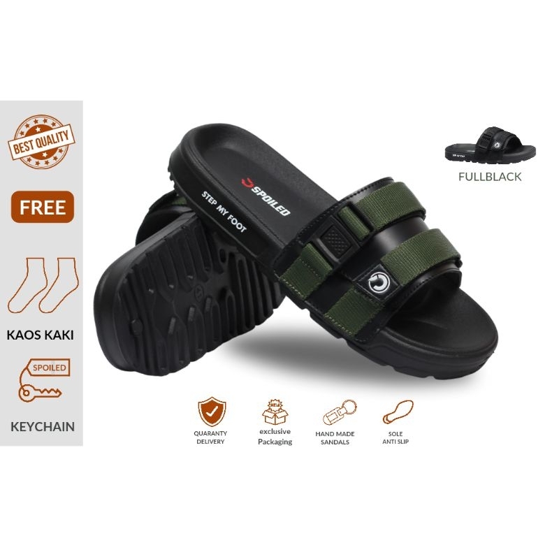 Jual Spoiled - Fellix - Sendal Slide Pria Kekinian Sandal Slip On Selop ...