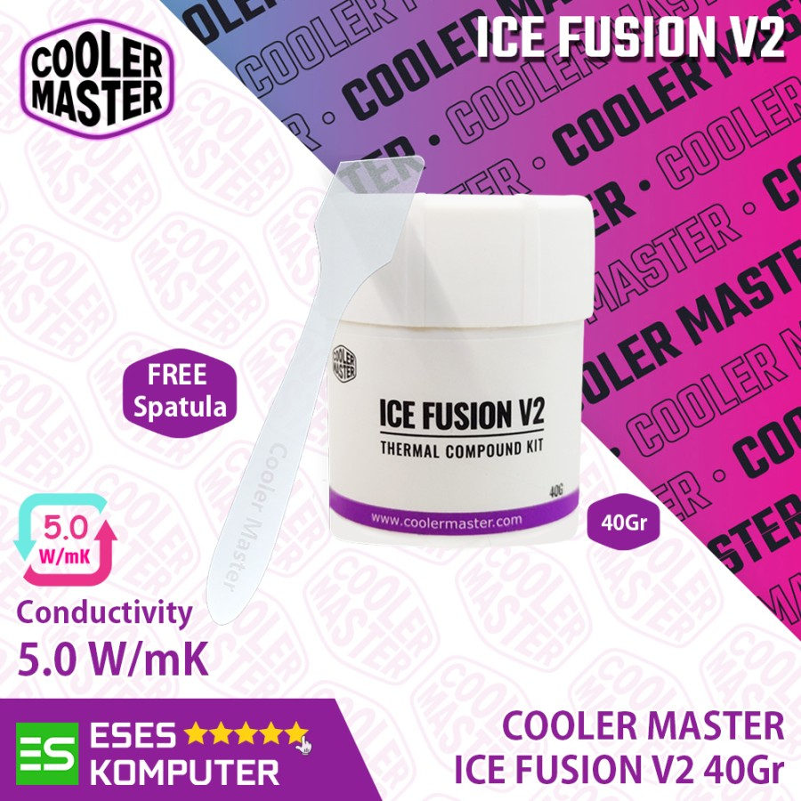 Jual Thermal Paste Cooler Master ICE FUSION V2 (40 Gram) 5W/mK | Shopee ...