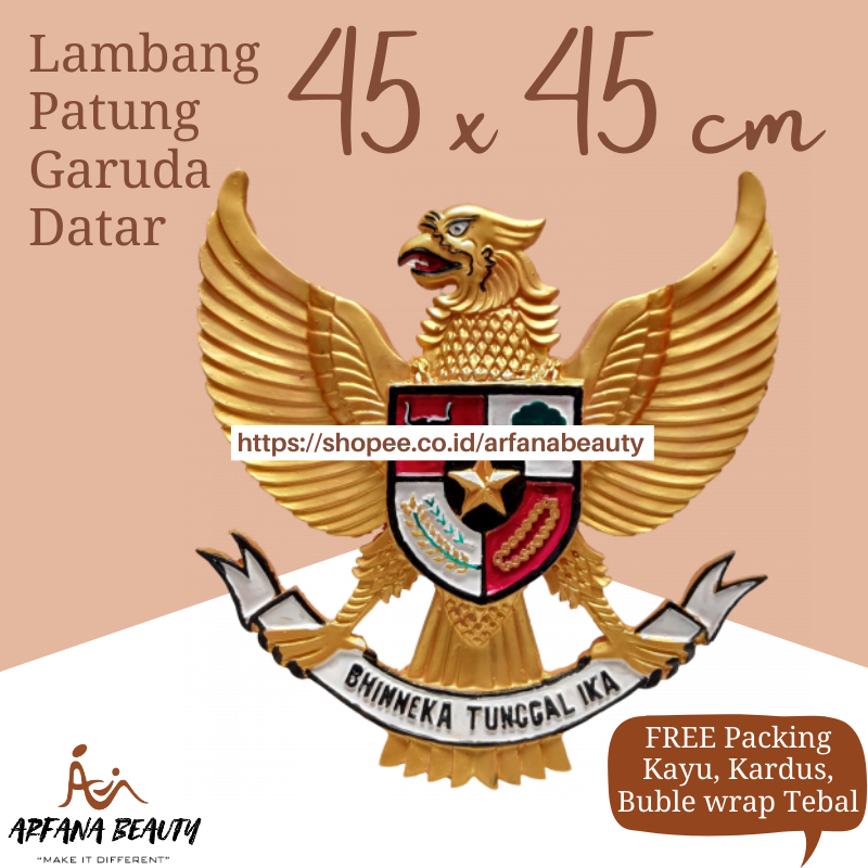 Jual Hiasan Dinding patung Garuda Pancasila 3 Dimensi Fiber Logo Burung ...