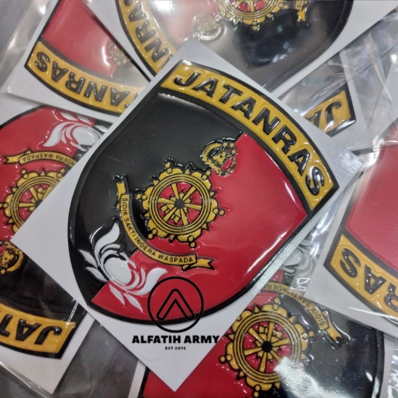 Jual Stiker Jatanras Timbul Polisi Satuan Motor Mobil Kilap ALFATIH ...