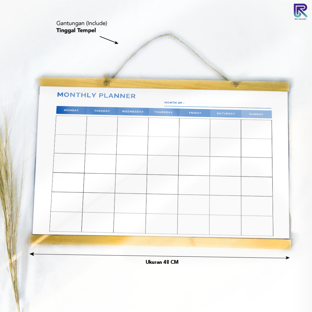 Jual RHA GALLERY Planner Schedule Daily Weekly Jadwal Bulanan Wipe And ...