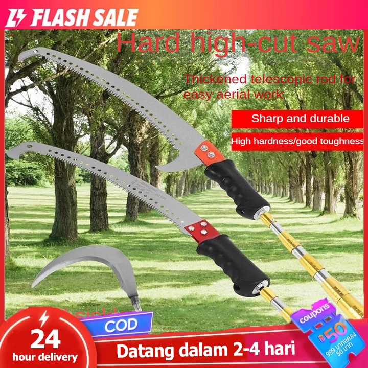 Jual Fruit Saw Stainless Steel Telescopic Fruit Saw Garden Tree Saw ...