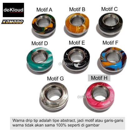 Jual Authentic 810 Resin Hybrid Drip Tip K803 Komodo | driptip anti ...