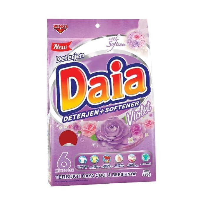 Jual DAIA detergent 800 gram (ungu) | Shopee Indonesia
