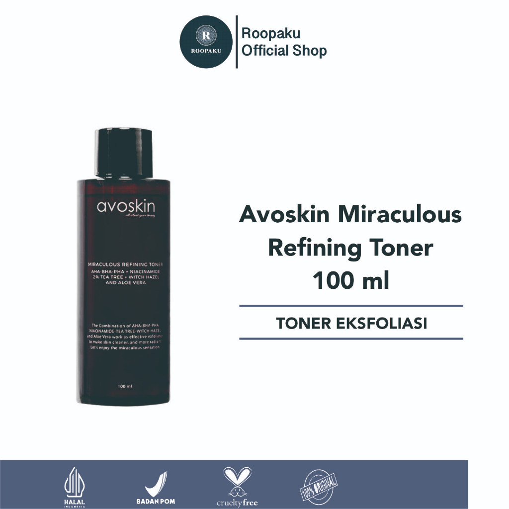 Jual Avoskin Miraculous Refining Toner [Exfoliating Toner 100ml] AHA ...