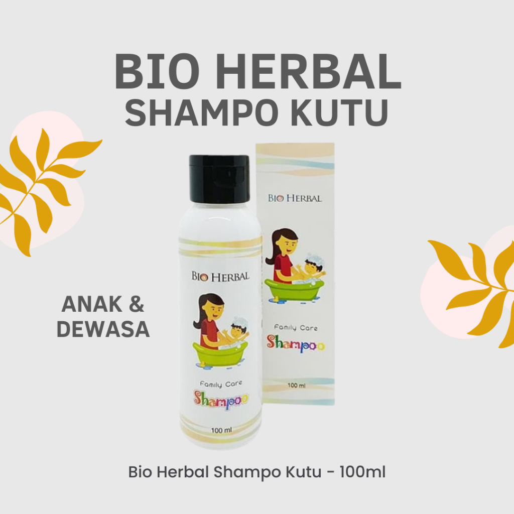 Jual BIO HERBAL BPOM 100ML Shampo Anti Kutu Anak & Dewasa AMPUH ...