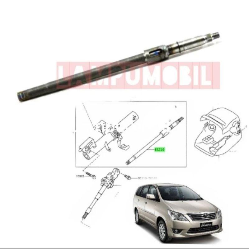 Jual As Column Batang Stir Toyota Innova Hilux Fortuner 2004-2015 ...