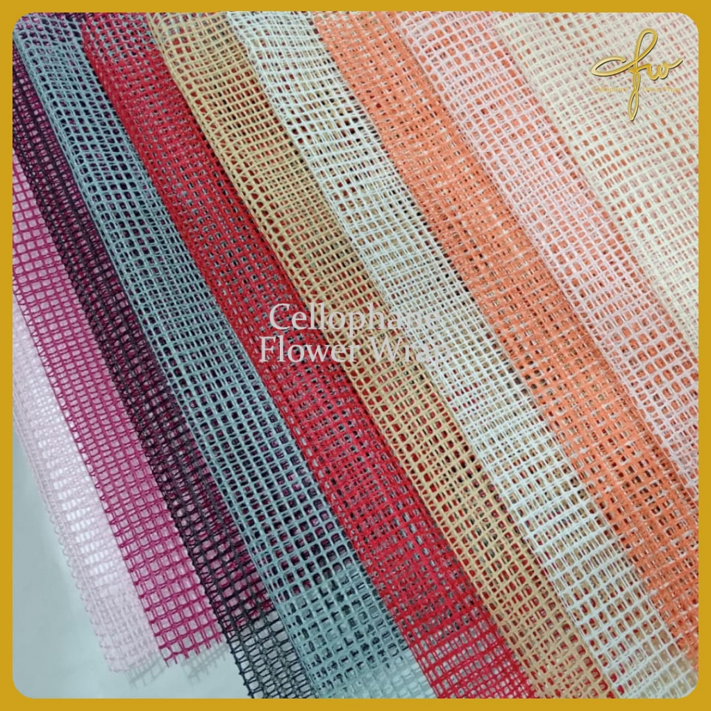 Jual Korean Jaring MESH Flower Wrapping Dekorasi Kertas Buket | Shopee ...