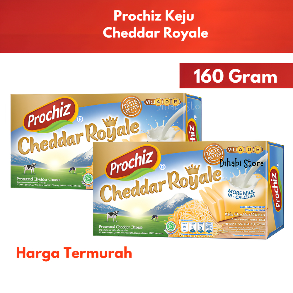 Jual Prochiz Cheddar Royale Keju Serbaguna Premium 160 Gram | Shopee ...