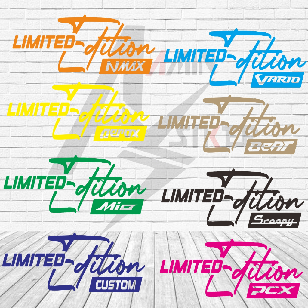 Jual Stiker Limited Edition / Cutting Stiker Limited Edition Custom ...