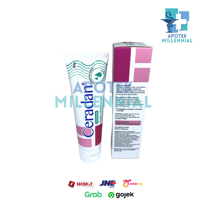 Jual CERADAN HYDRA MOISTURISER WITH CERAMIDE / CERADAN LOTION 80g ...