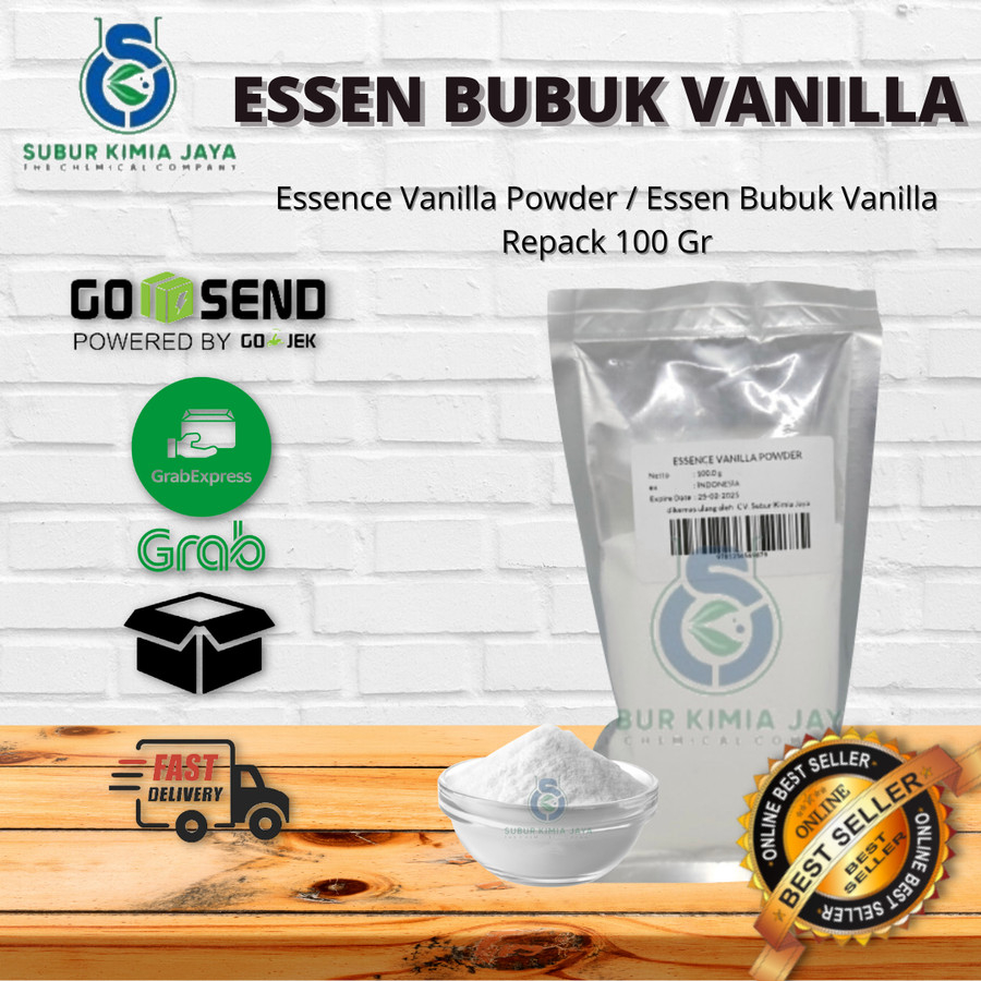 Jual Essence Vanilla Powder / Essen Bubuk Vanili / Essen Vanili 100 Gr ...