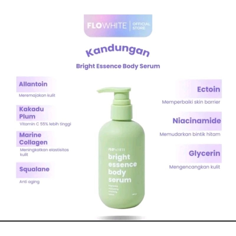 Jual Flowhite Brightening Essence Body Lotion 200ml | Shopee Indonesia
