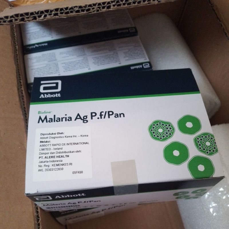 Jual Rapid Malaria P.F/Pan Abbott Bioline / SD Bioline 25 test | Shopee ...