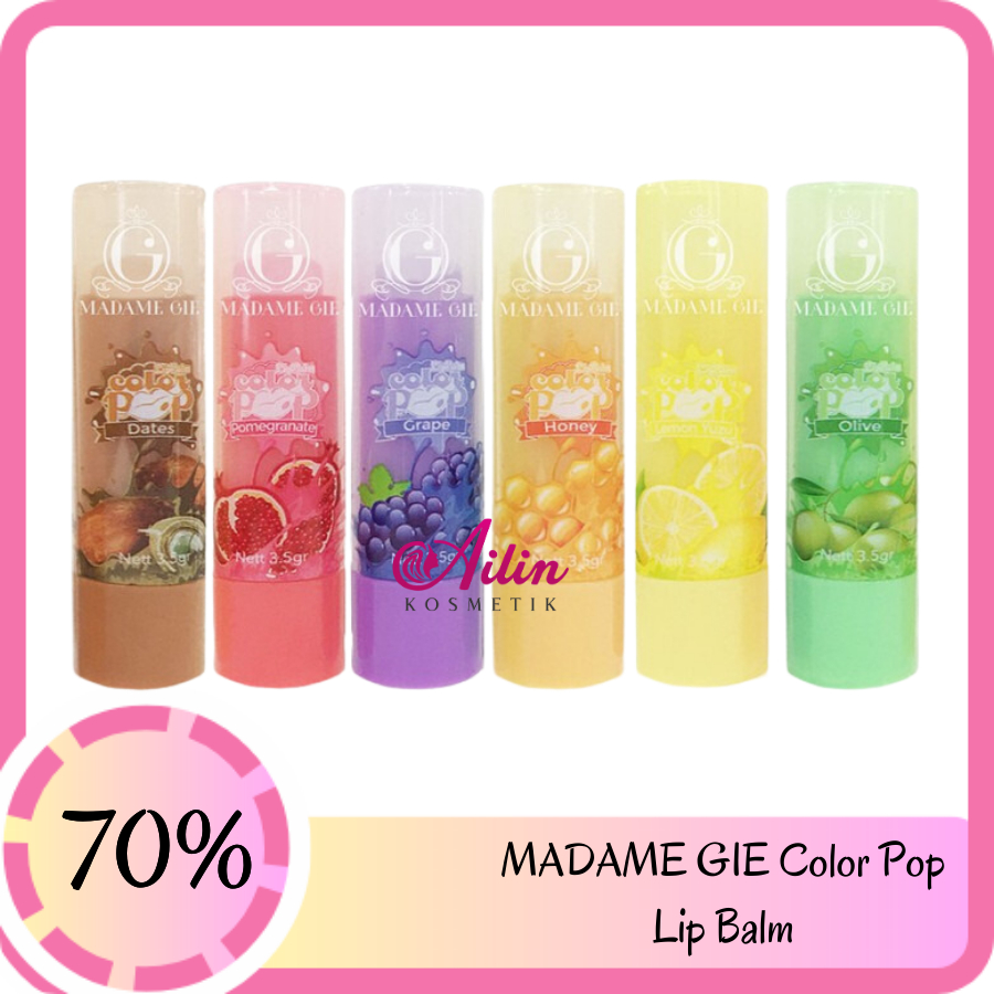 Jual AiLiN MADAME GIE Color Pop Lip Balm Original | Shopee Indonesia