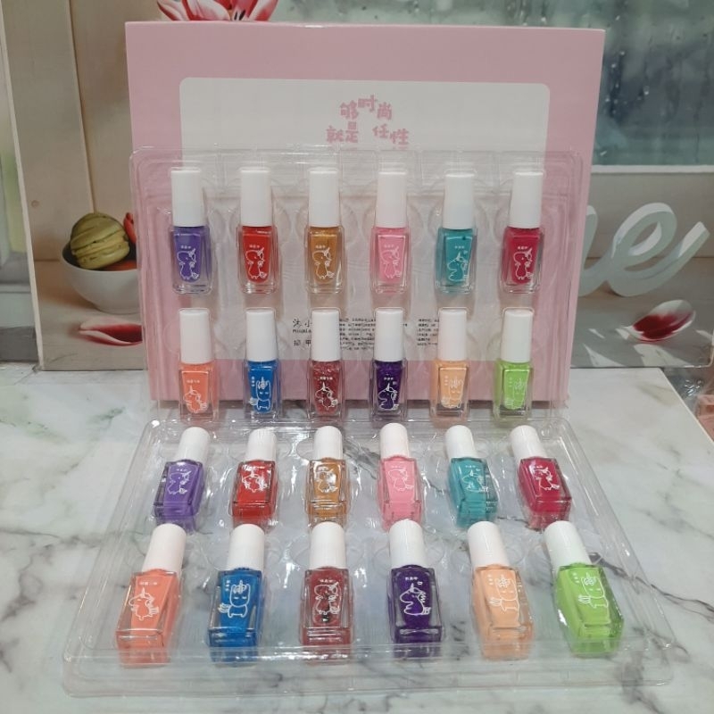 Jual Kutek / Cat Kuku / Kutek Harga Per 1 Box Isi 24 Pcs | Shopee Indonesia