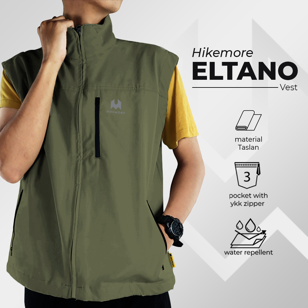 Jual Rompi Vest PDL Pria Hikemore Eltano Softshell | Shopee Indonesia