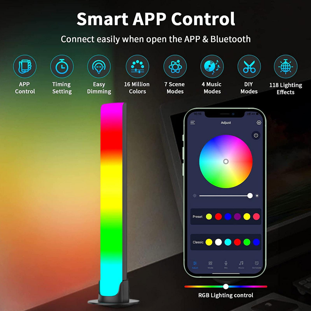 Jual Smart RGB Symphony Light APP Control | Shopee Indonesia