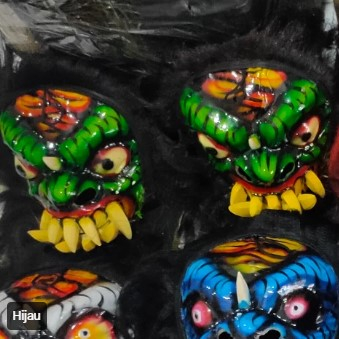Jual Topeng Gedruk Rampak Buto / Topeng Buto Ijo | Shopee Indonesia