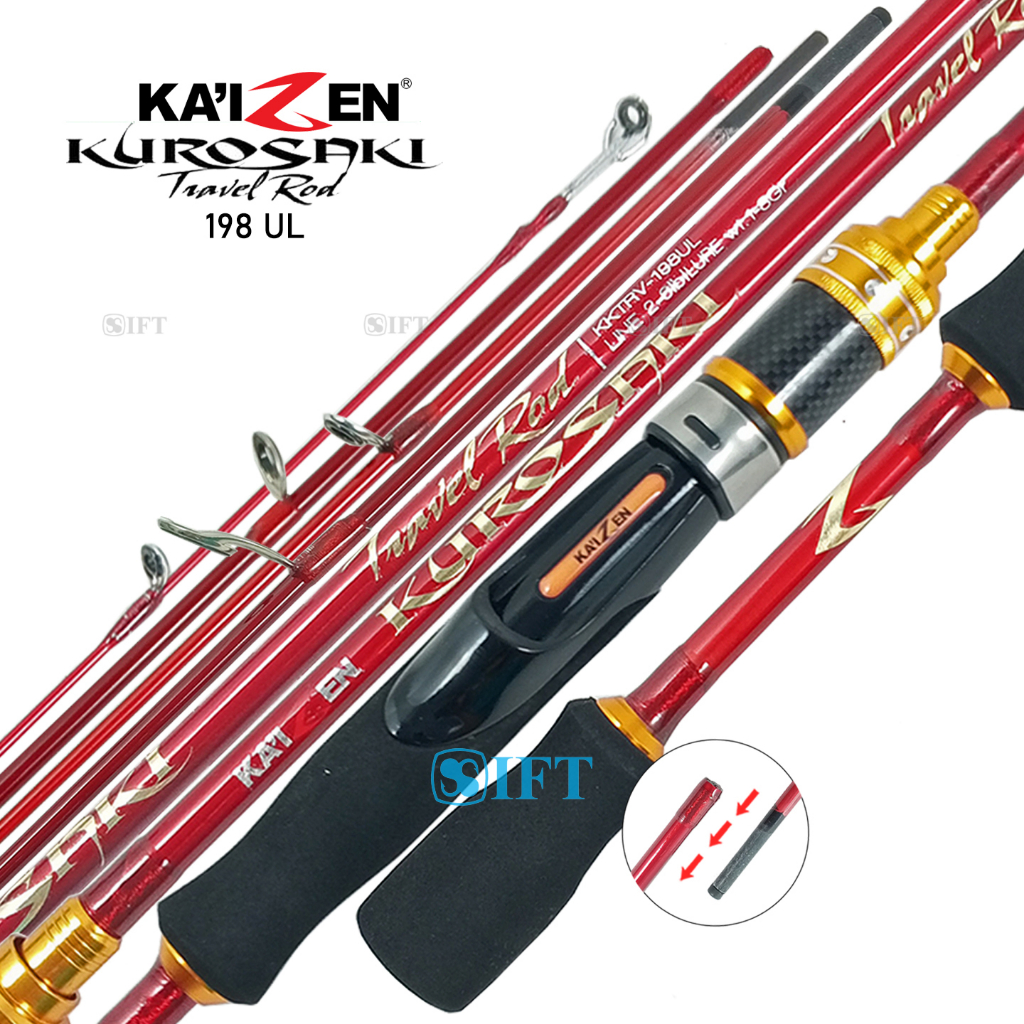 Jual Joran UL KAIZEN KUROSAKI TRAVEL ROD | Solid Tip Carbon | Sambung 3 ...