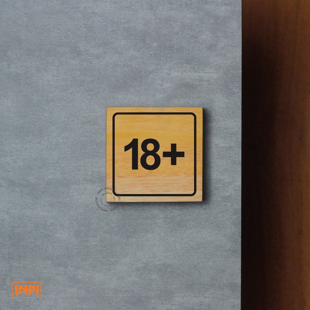 Jual adult only sign system - papan tanda 18+ - wall sign - adult only ...