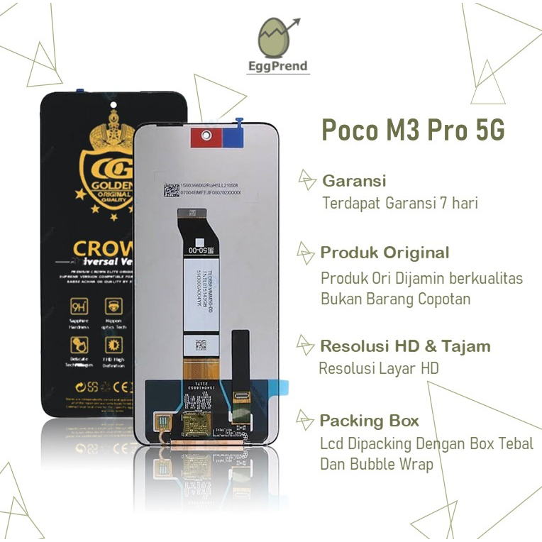 Jual LCD TOUCHSCREEN XIAOMI REDMI NOTE 10 5G / POCOPHONE M3 PRO 5G ...