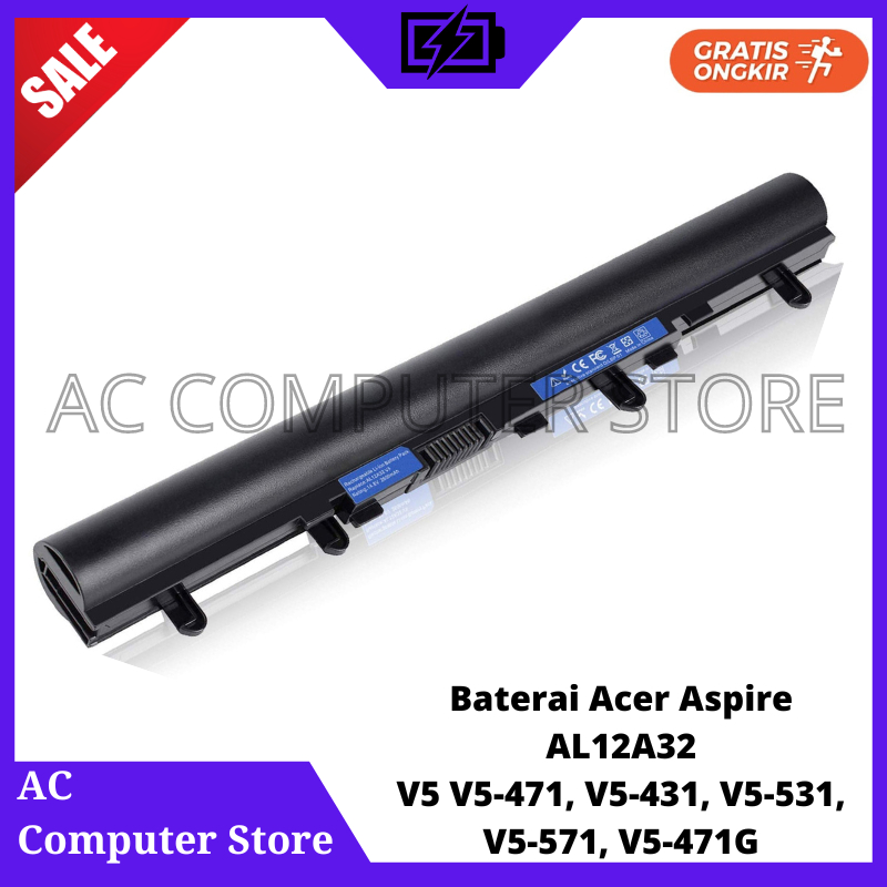 Jual Baterai Batre Original Laptop Acer E14 ES1-411 E1-410 E1-410G E1 ...